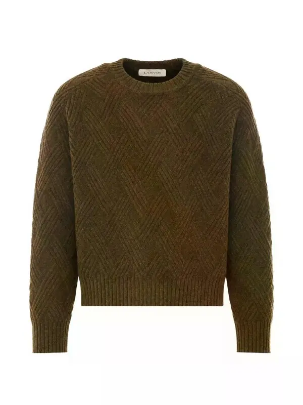 LANVIN Cable-knit Wool Sweater