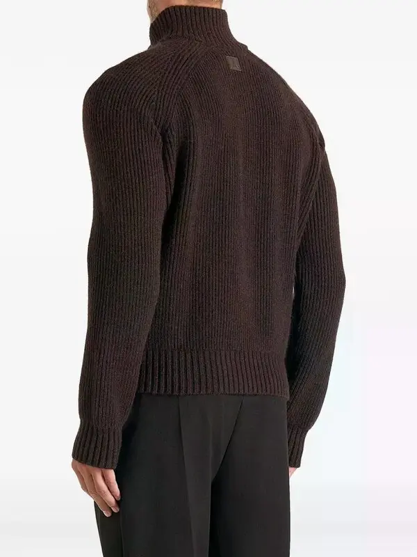 Manière De Voir Rami In Suede & Knit Jacket