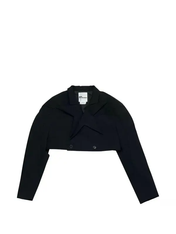Noir Kei Ninomiya Star-patch Cropped Jacket