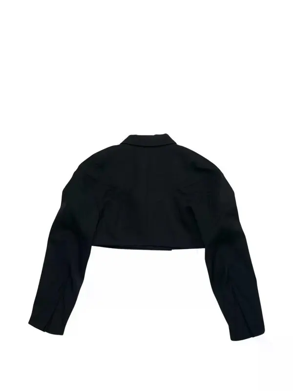 Noir Kei Ninomiya Star-patch Cropped Jacket