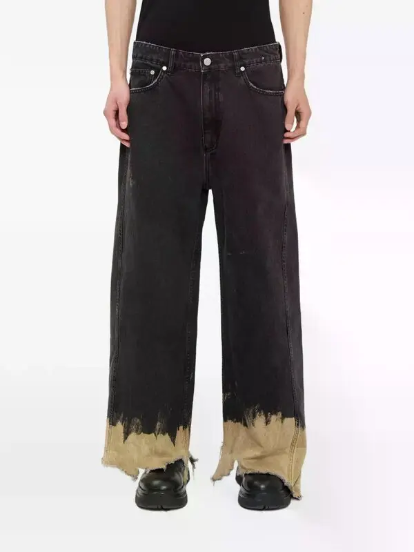 44 LABEL GROUP Dmth Bleach-effect Raw-cut Jeans