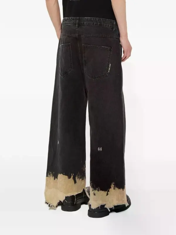 44 LABEL GROUP Dmth Bleach-effect Raw-cut Jeans
