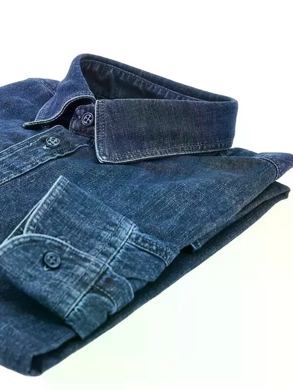 Emporio Armani Washed-denim Shirt