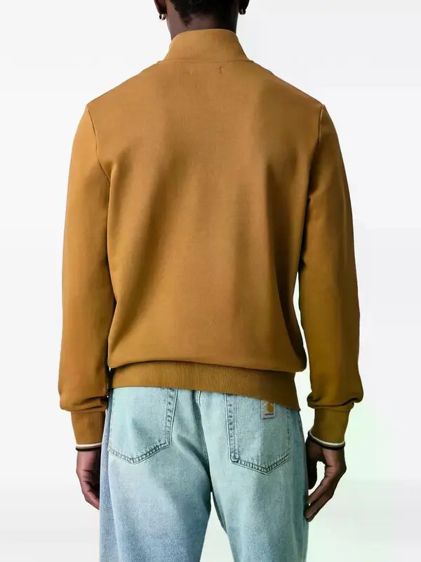 Fred Perry Logo-embroidered Quarter-zip Sweatshirt