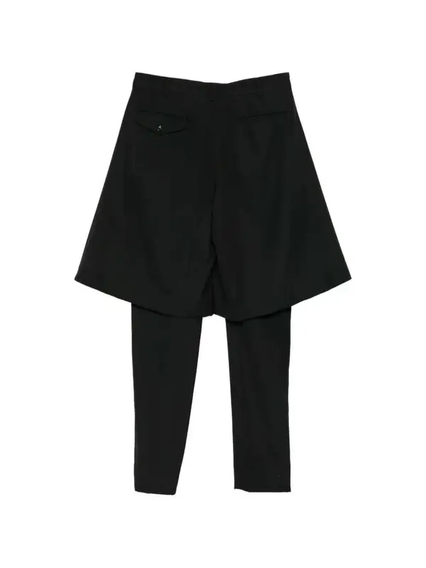 Comme Des Garçons Layered Flare-panel Trousers