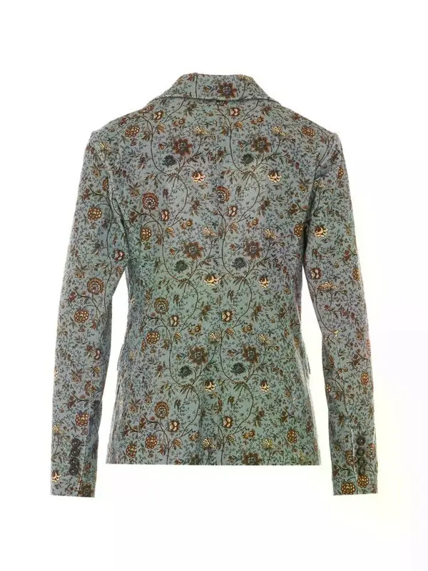 CIRCOLO 1901 Floral-print Corduroy Jacket