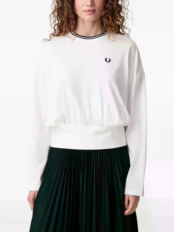 Fred Perry Logo-embroidered Long-sleeve T-shirt