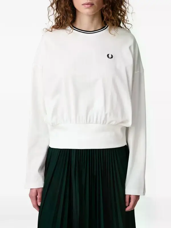 Fred Perry Logo-embroidered Long-sleeve T-shirt