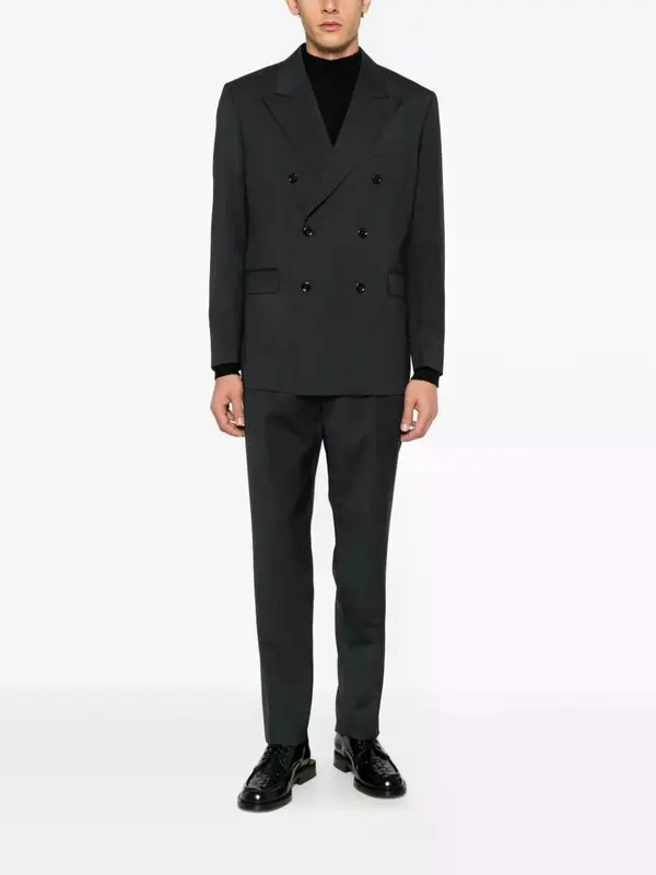 LARDINI Double-breasted Peak-lapel Suit