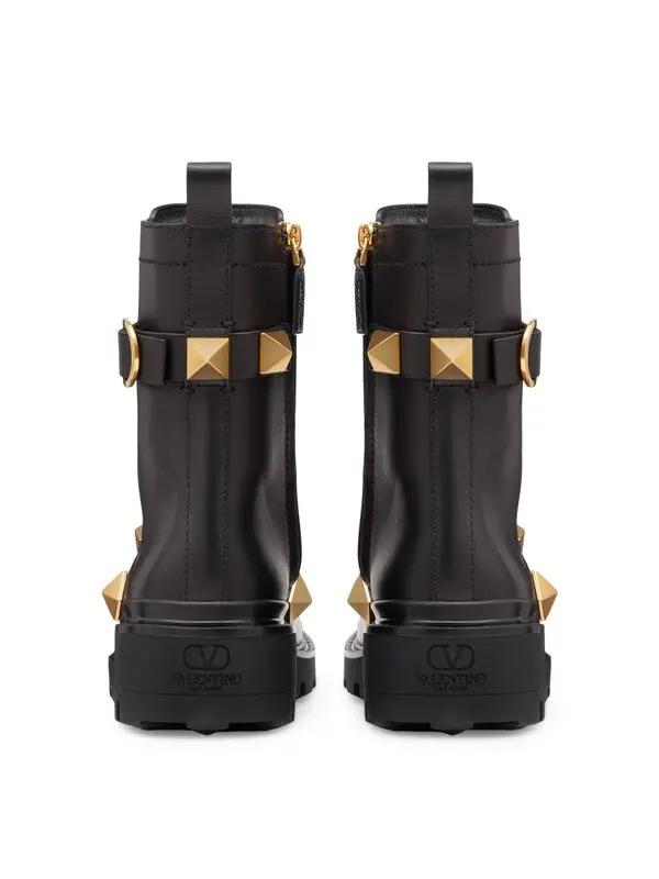 Valentino Garavani Roman 40mm Stud Calfskin Combat Boots