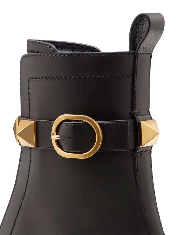 Valentino Garavani Roman 40mm Stud Calfskin Combat Boots