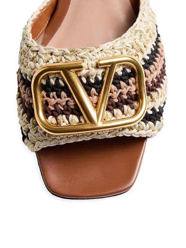 Valentino Garavani Vlogo Signature Slide Sandals 60mm