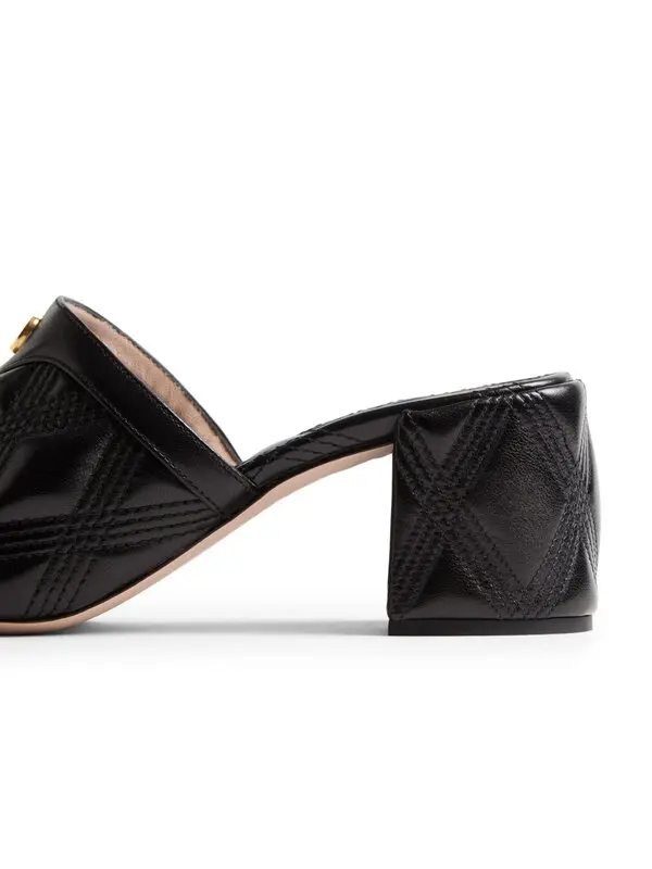 Valentino Garavani Quiltie 67 Quilted Nappa Leather 60mm Slide Sandals