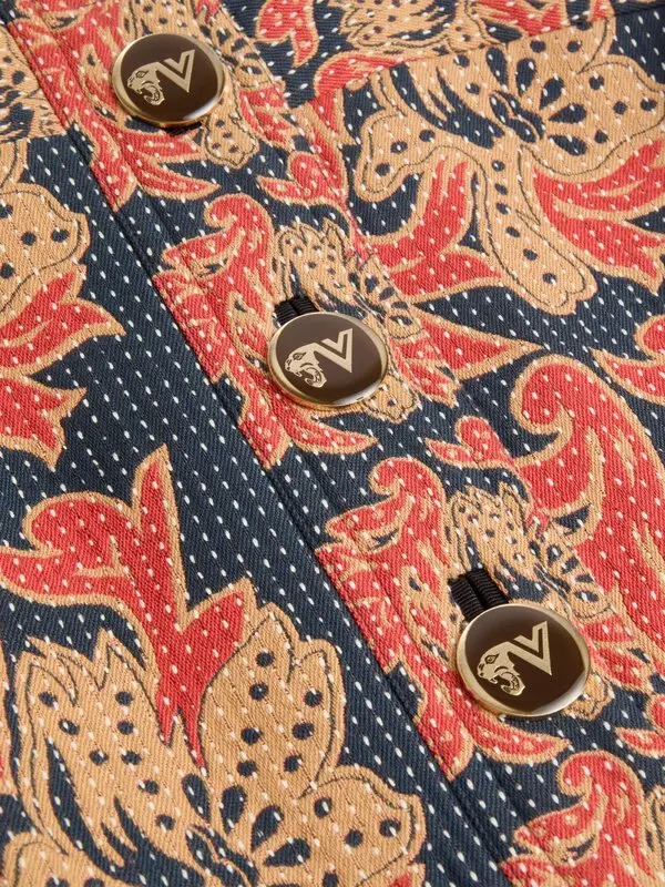 Valentino Garavani Caban In Quilted Floral Jacquard