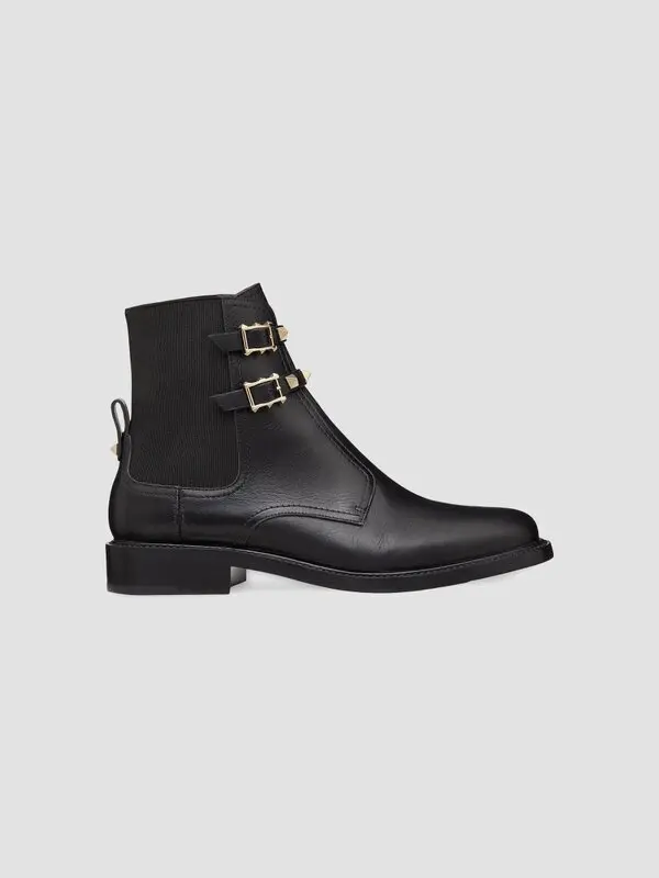Valentino Garavani Rockstud 20mm Calfskin Ankle Boots