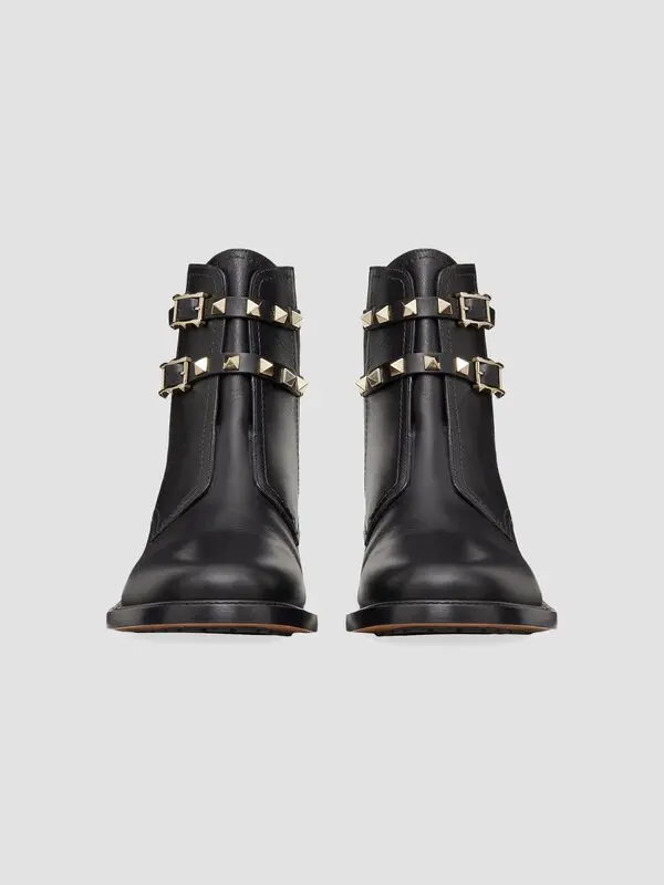Valentino Garavani Rockstud 20mm Calfskin Ankle Boots