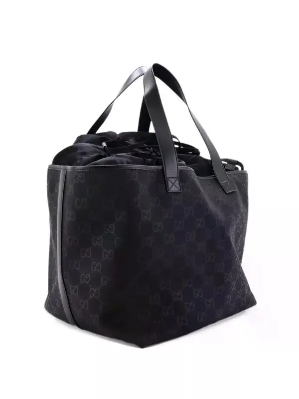 Gucci Edge Gg Rubber Effect Leather Large Tote Bag