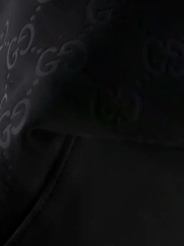 Gucci Edge Gg Rubber Effect Leather Large Tote Bag