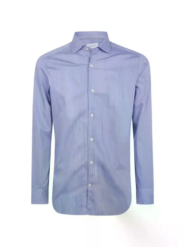 TINTORIA MATTEI 954 Vertical-stripe Long-sleeve Shirt