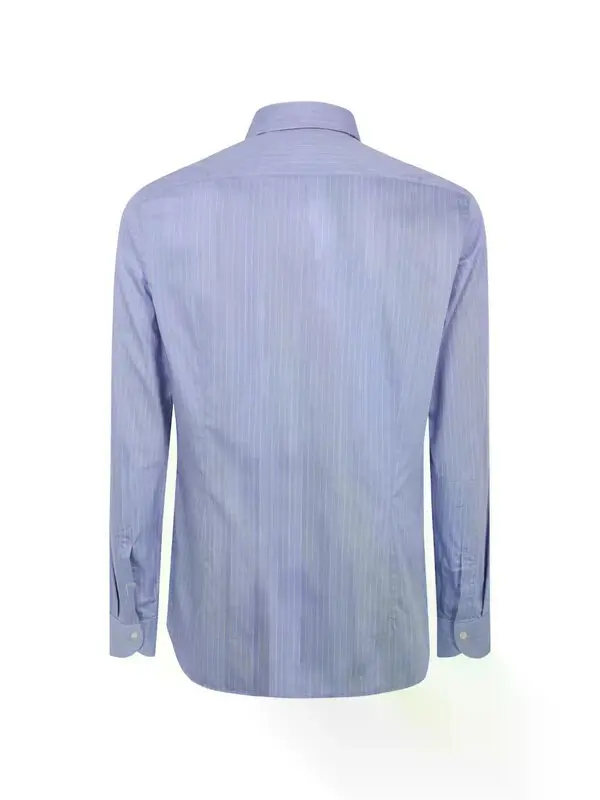 TINTORIA MATTEI 954 Vertical-stripe Long-sleeve Shirt