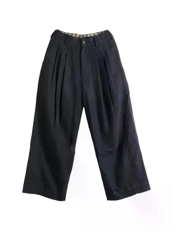 ZIGGY CHEN Pleated Wide-leg Trousers