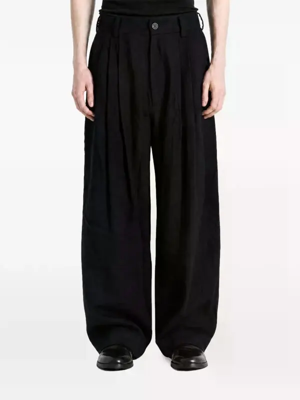 ZIGGY CHEN Pleated Wide-leg Trousers