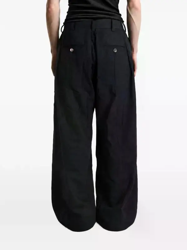 ZIGGY CHEN Pleated Wide-leg Trousers