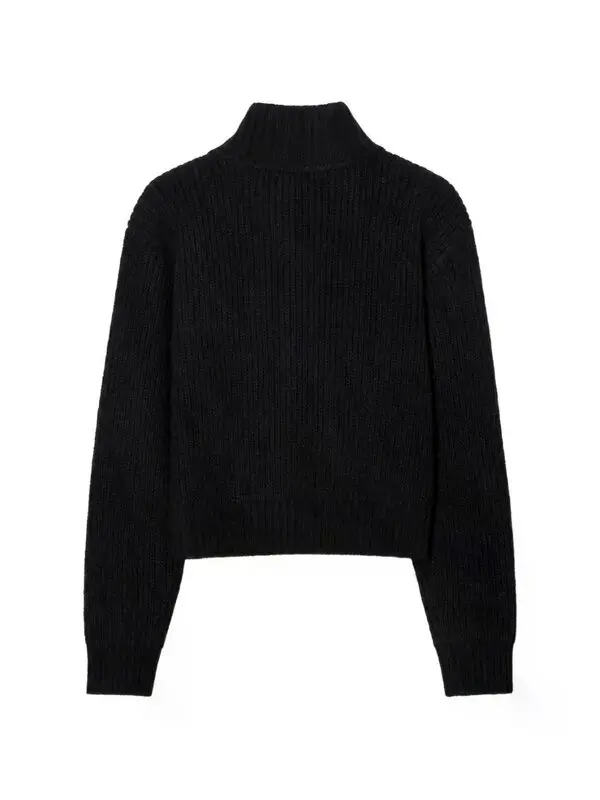 DUNST Ribbed-knit High-neck Sweater