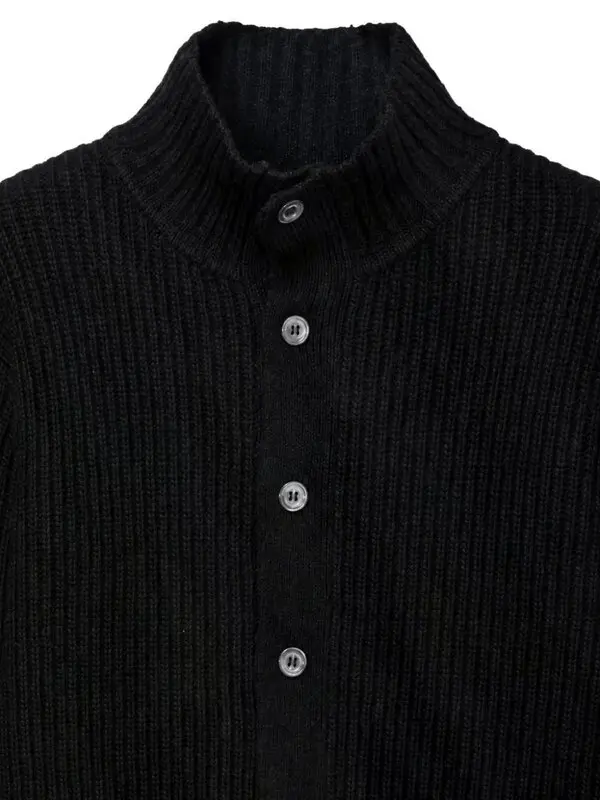 DUNST Ribbed-knit High-neck Sweater