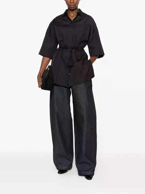 Max Mara Rope-belt Short-sleeve Jacket