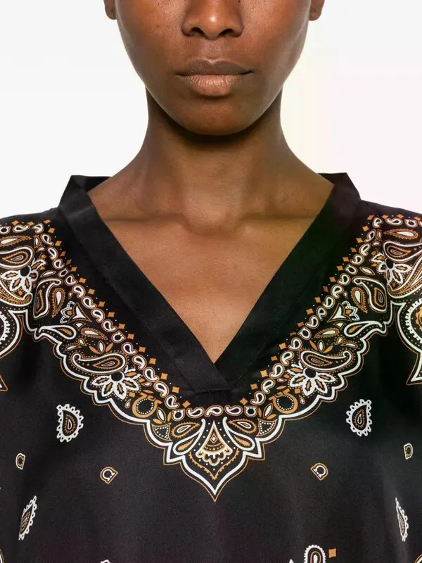 FERRAGAMO Paisley-print Silk Blouse