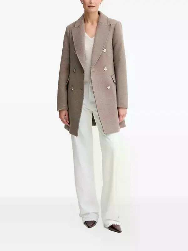 MORGAN Double-breasted Peak-lapel Coat