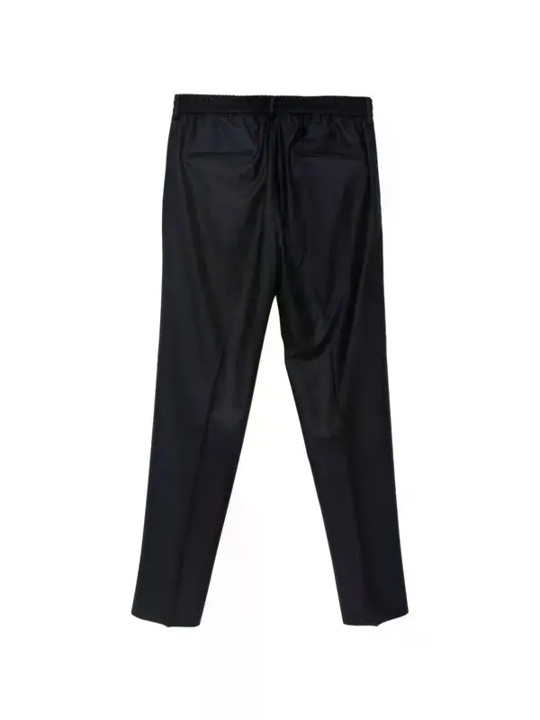 Tagliatore Pleated Drawstring Trousers - Blue