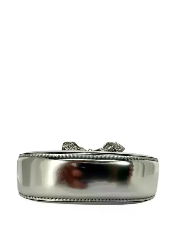 SELF-PORTRAIT Bow-detail Patent Shoulder Bag