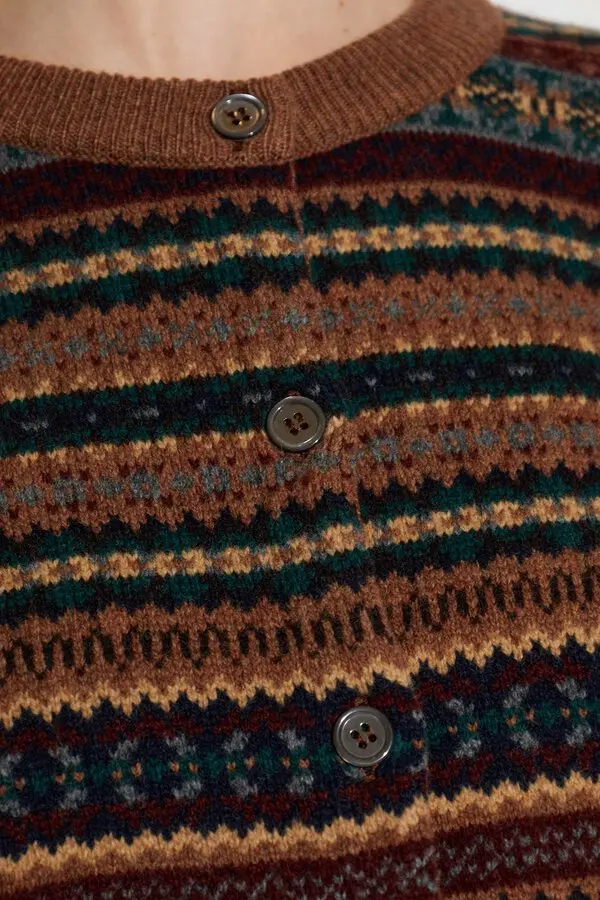 &daughter Ada Fairisle’ Wool Cardigan