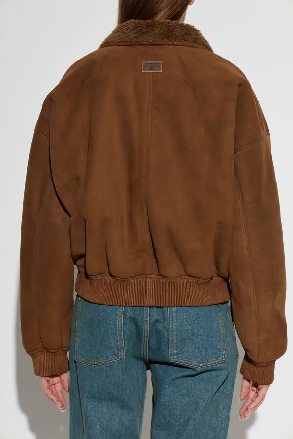 Acne Studios Suede Shearling Jacket