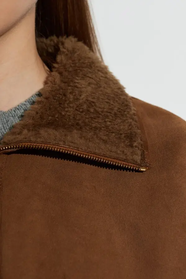 Acne Studios Suede Shearling Jacket