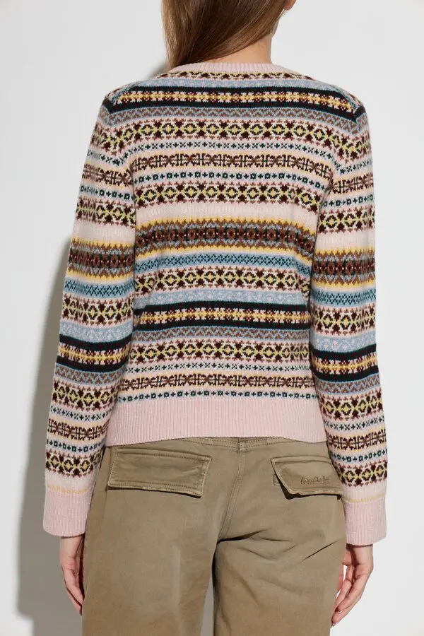 &daughter Kilda Shrunken Fairisle’ Wool Sweater