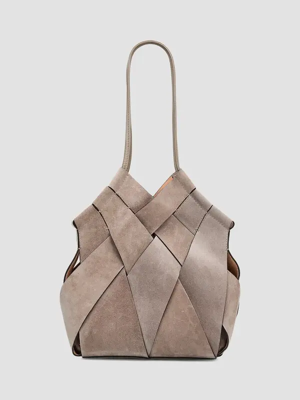 Ulla Johnson Charlotte Suede Shoulder Bag - Dove