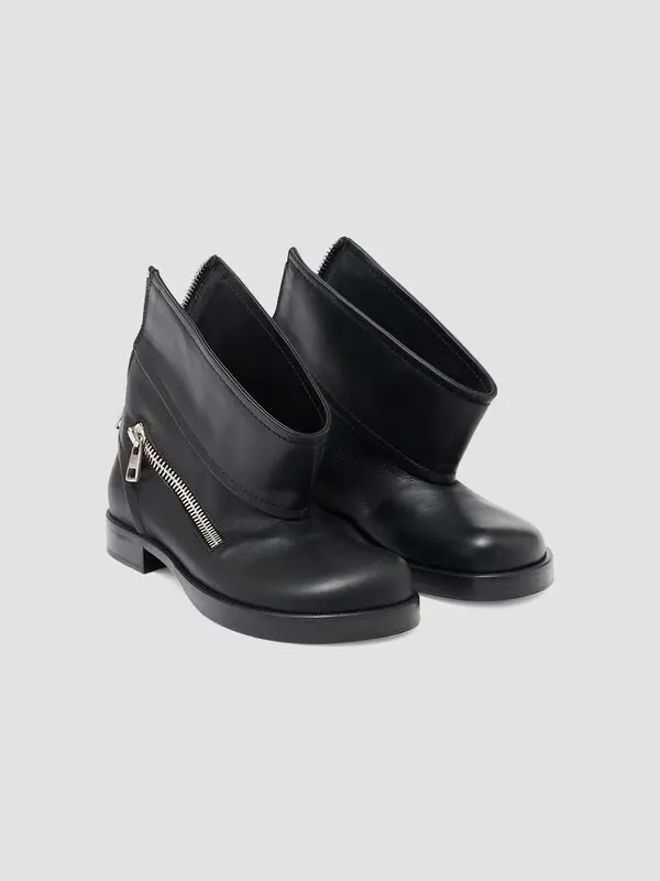 JW Anderson Leather Zip Biker Booties