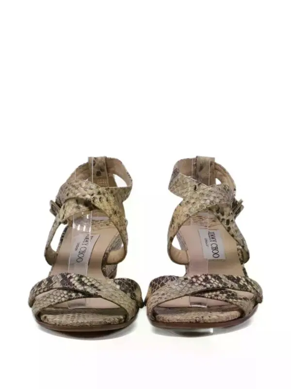 JIMMY CHOO Cross-strap Wedge Sandals