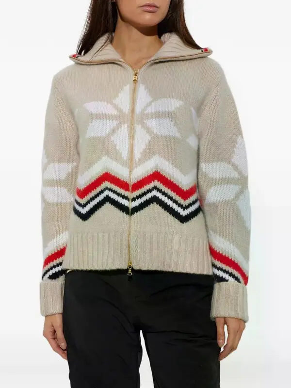 Bogner Frances Intarsia-knit Cardigan