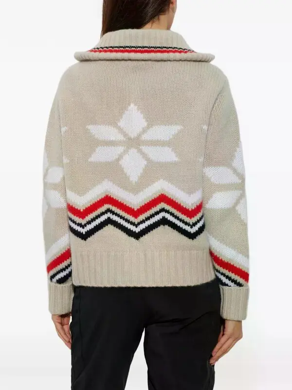 Bogner Frances Intarsia-knit Cardigan