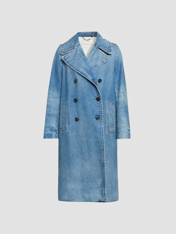 Dries Van Noten Riani Den Double-breasted Denim Coat