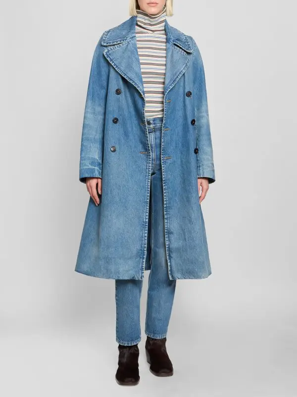 Dries Van Noten Riani Den Double-breasted Denim Coat