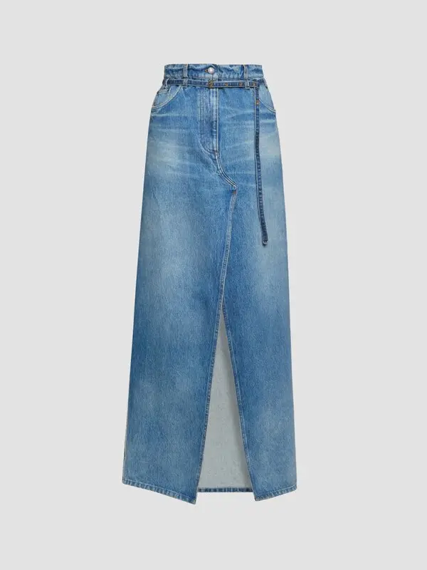 Dries Van Noten Silvana Den Denim Maxi Skirt