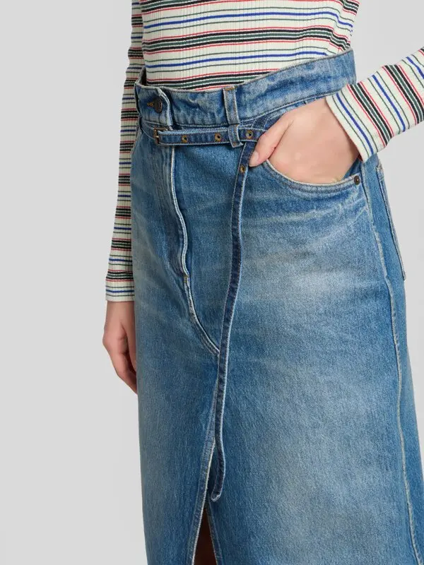 Dries Van Noten Silvana Den Denim Maxi Skirt