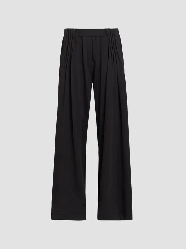 Dries Van Noten Hamesa Cotton Pleated Wide-leg Pants