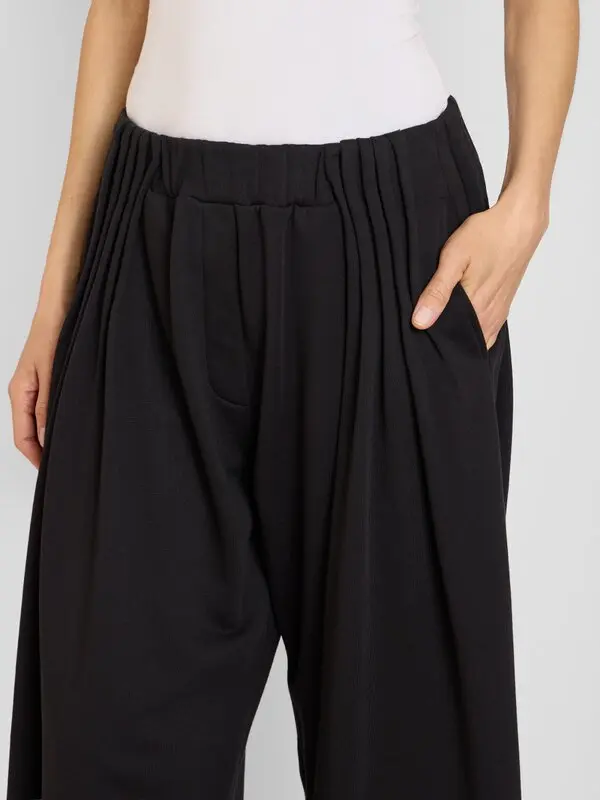 Dries Van Noten Hamesa Cotton Pleated Wide-leg Pants