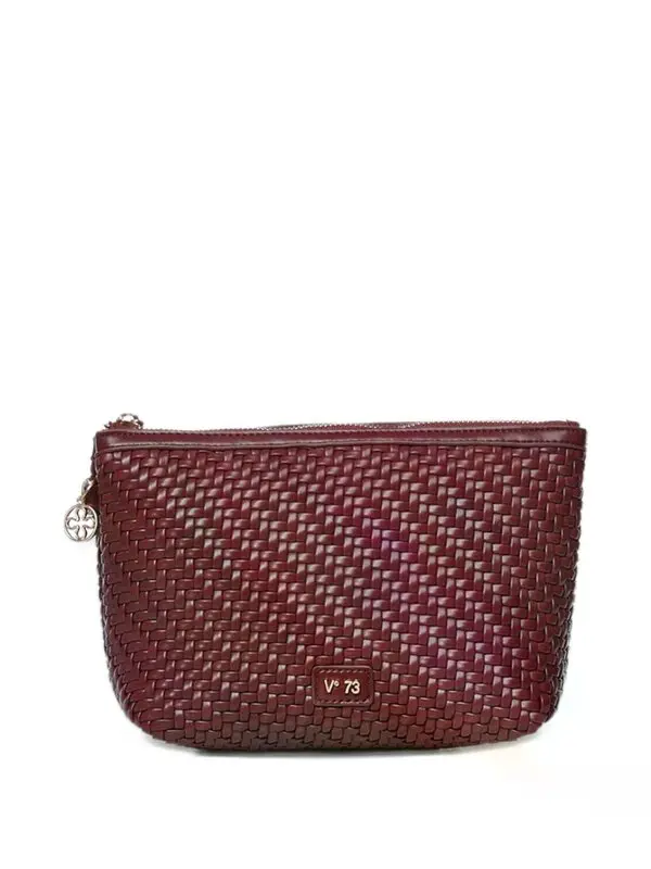V°73 Zelda Woven-effect Clutch Bag